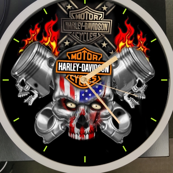 Harley psycho skull | Art | Harley Davidson Psycho Skull Dance Light ...